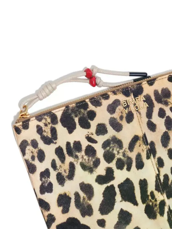 Bimba Y Lola Leopard-print Makeup Bag