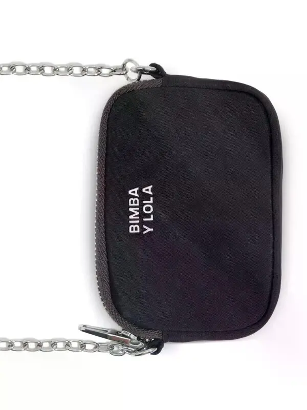 Bimba Y Lola Chain Strap Coin Purse - Black