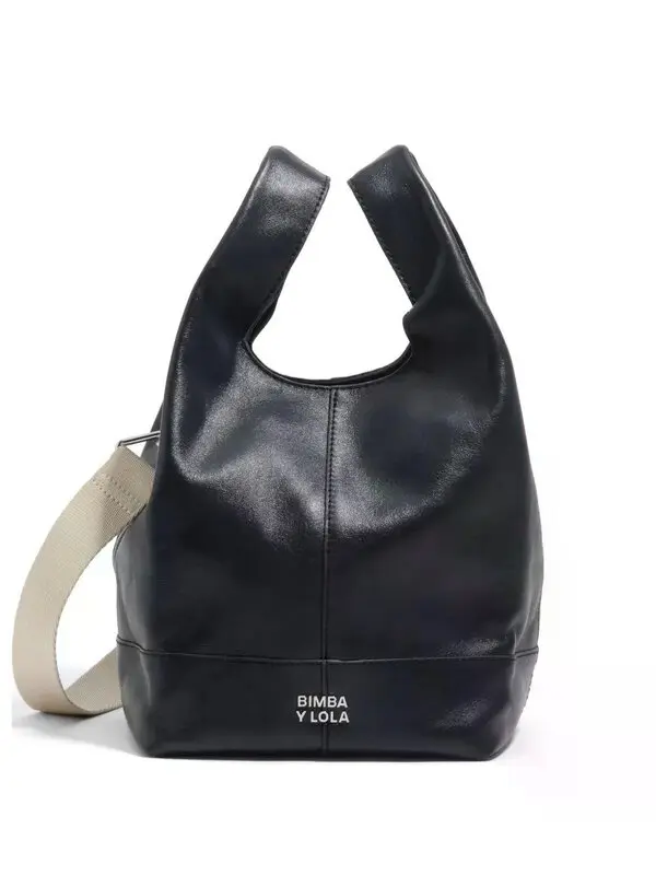 Bimba Y Lola Leather Tote Bag - Black