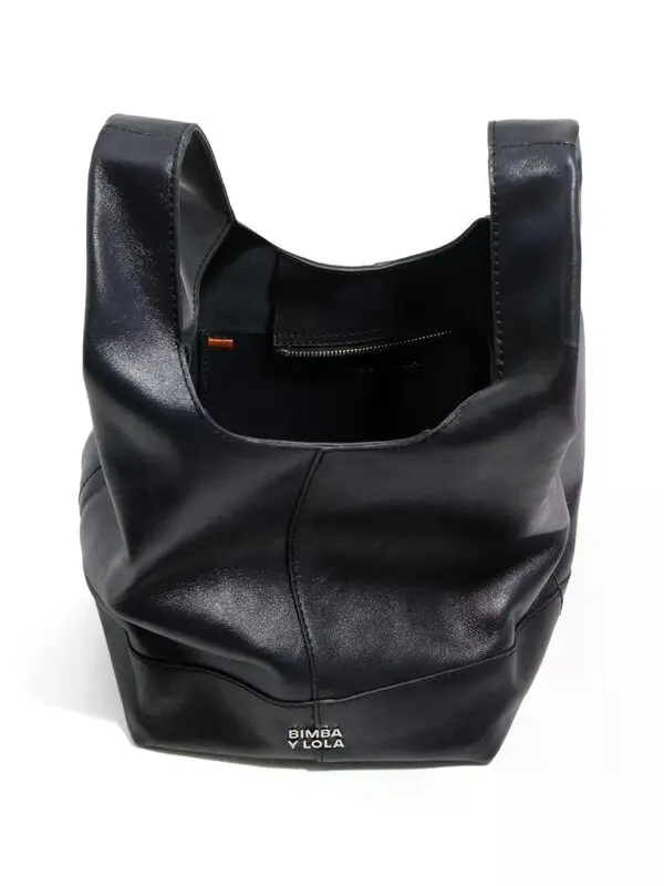 Bimba Y Lola Leather Tote Bag - Black
