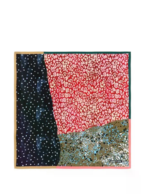 Bimba Y Lola Printed Scarf - Red