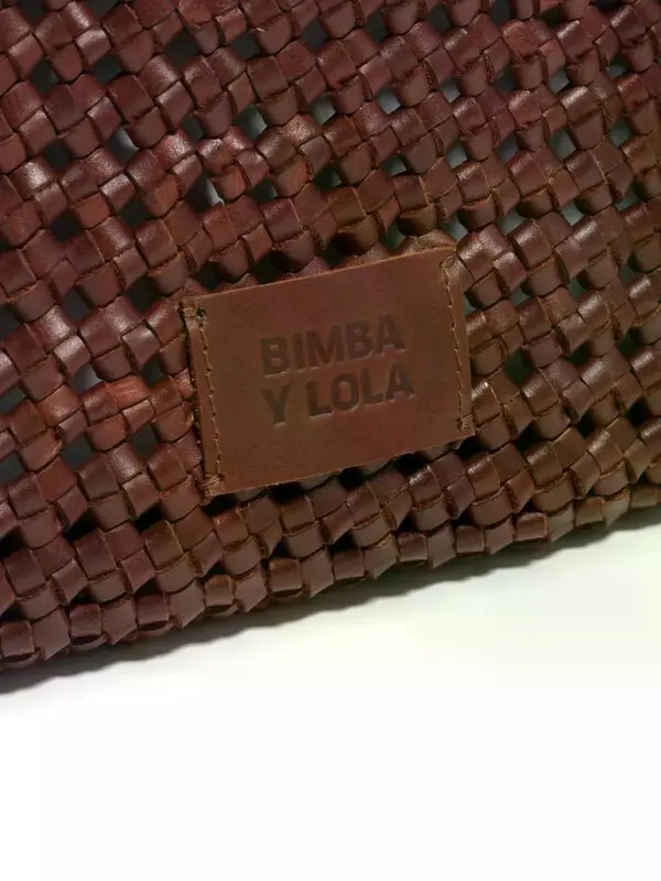 Bimba Y Lola Plaited Leather Tote Bag