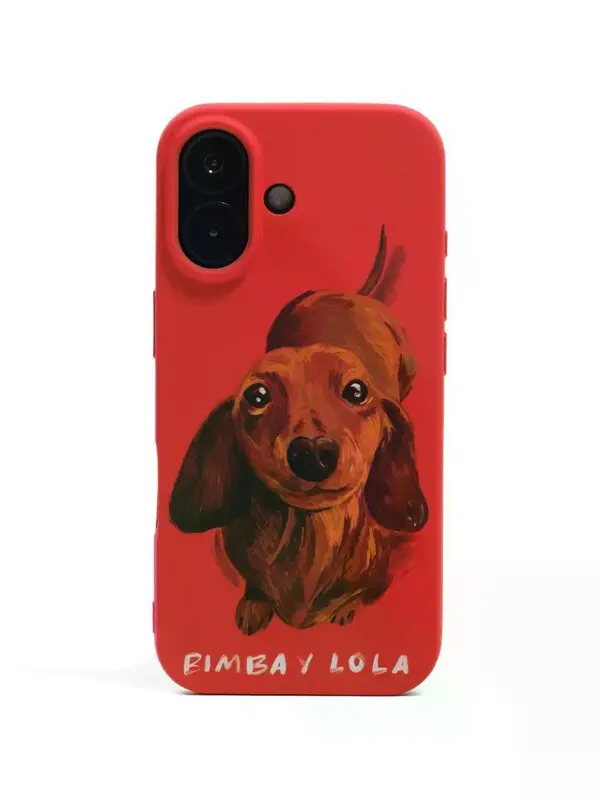Bimba Y Lola Iphone 17 Dog-print Phone Case - Red