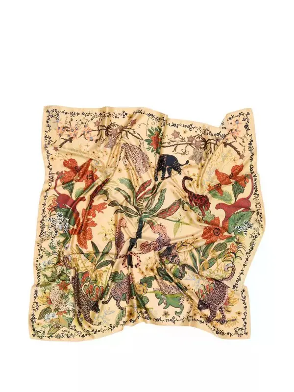Bimba Y Lola Vanilla Jungle Scarf - Neutrals