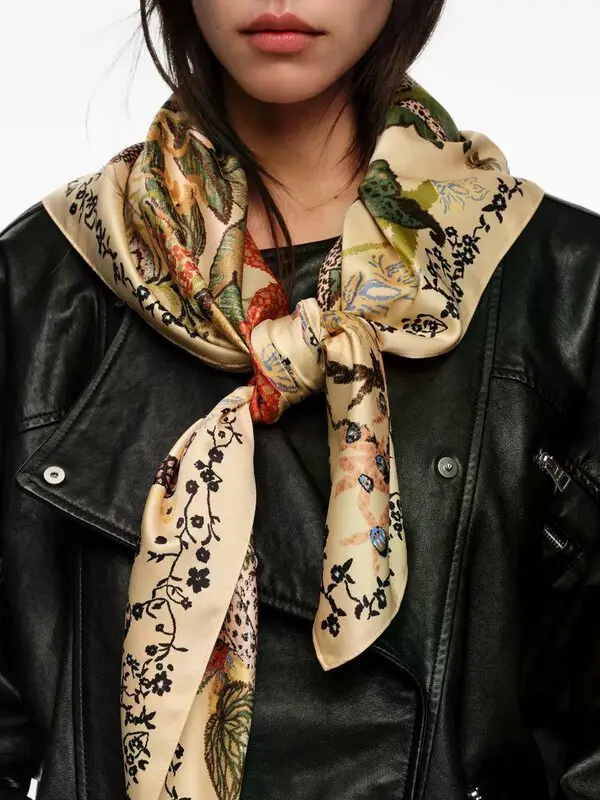 Bimba Y Lola Vanilla Jungle Scarf - Neutrals