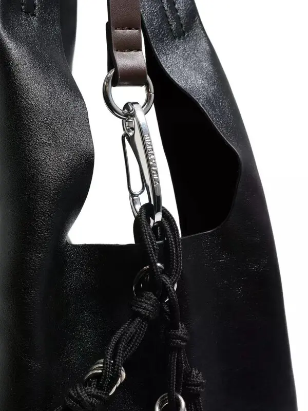 Bimba Y Lola Braided Leather Shoulder Bag