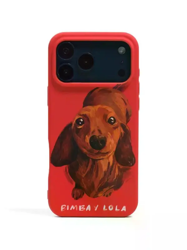 Bimba Y Lola Iphone 17 Pro Max Dog-print Phone Case - Red