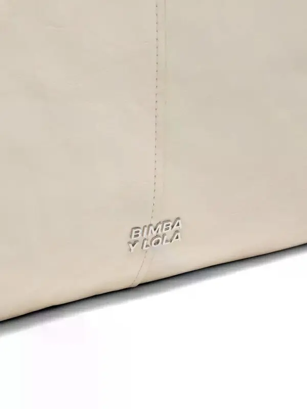 Bimba Y Lola Large Paper Bikini Shoulder Bag - Neutrals