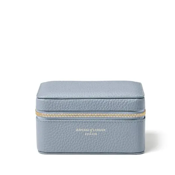 ASPINAL OF LONDON Travel Watch And Ring Box - Blue
