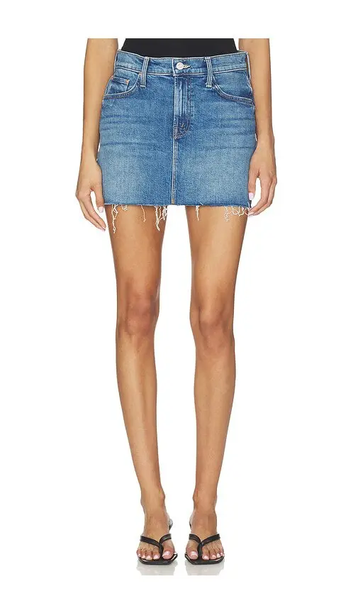 MOTHER The Ditcher Mini Fray Skirt - Heads Or Tails