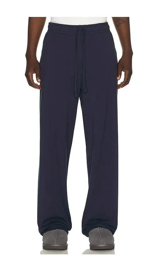 SKIMS Jersey Lounge Straight Leg Pant - Navy