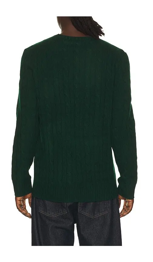 Polo Ralph Lauren Long Sleeve Wool Cashmere Cable Knit Crewneck Sweater