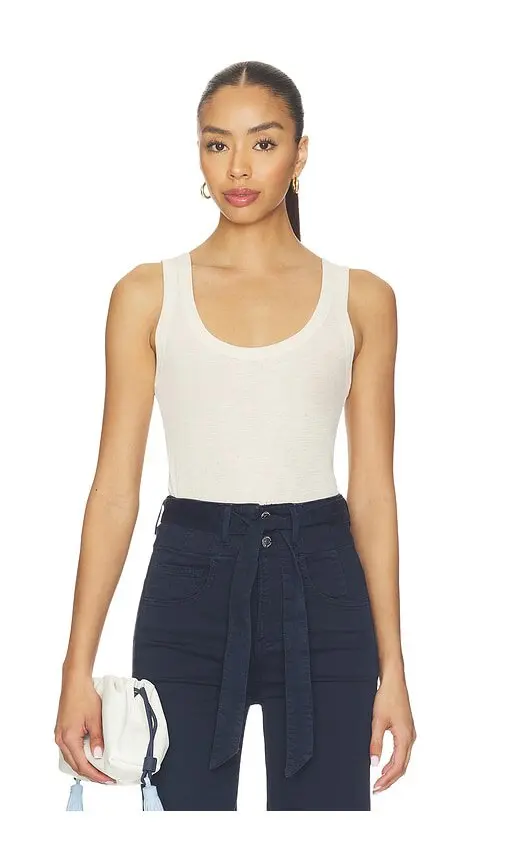 Veronica Beard Belvedere Tank Top - Ecru