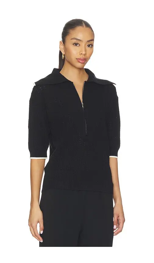 Varley Arney Half Zip Knit Polo Top