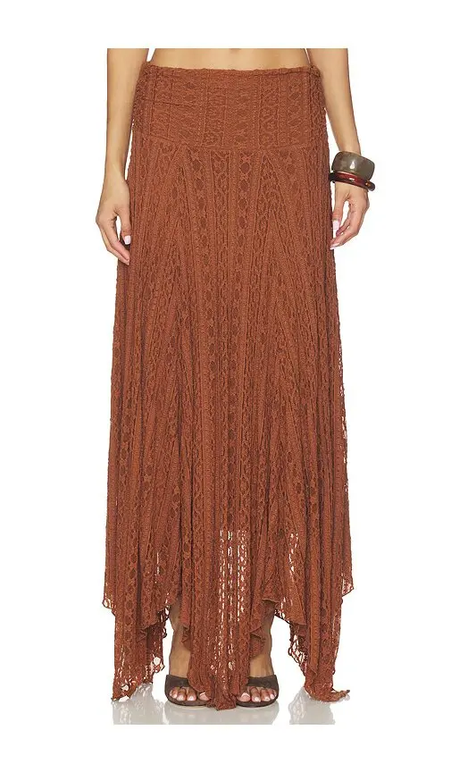 MORE TO COME Karina Maxi Skirt - Brown