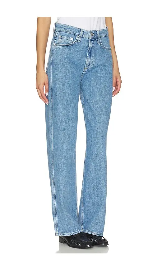 Rag & Bone Logan Wide Leg Jeans In Blue - Downey