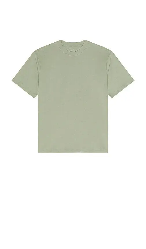 Beyond Yoga Softknit Cotton Tee In Green - Grey Sage