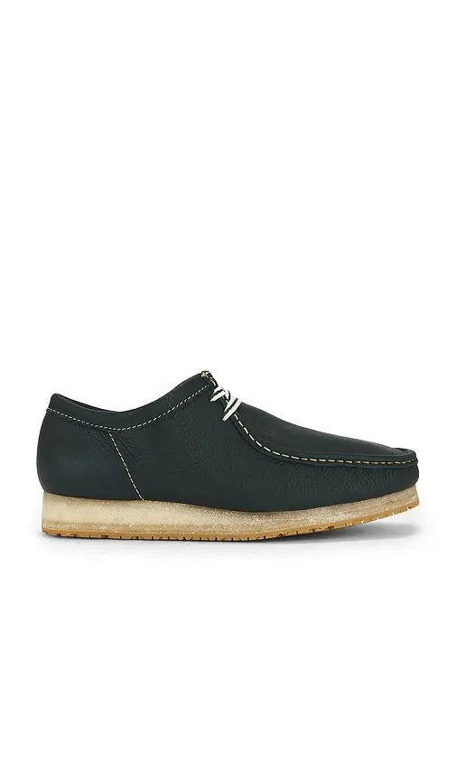 Clarks Wallabee Rb - Dark Green Lea