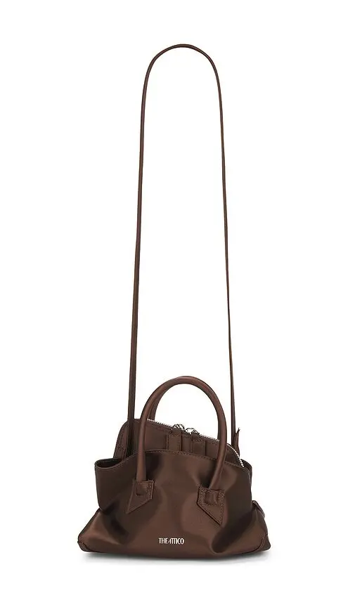 Attico La Passeggiata Mini Top Handle Bag - Dark Brown