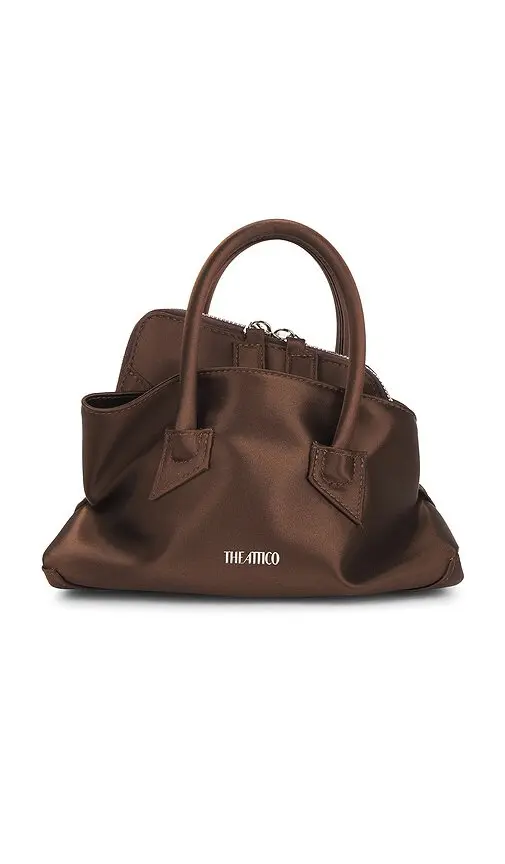 Attico La Passeggiata Mini Top Handle Bag - Dark Brown