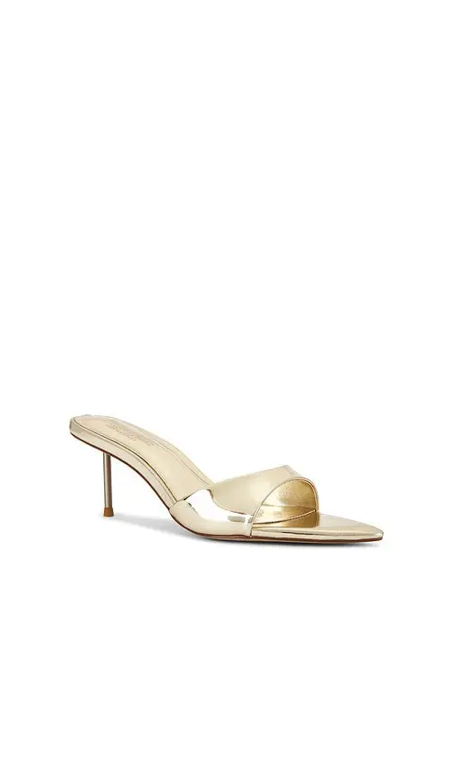 Femme La Marseille Metallic Stiletto Mules - Gold