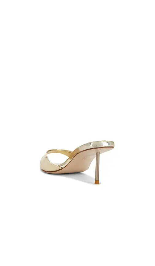 Femme La Marseille Metallic Stiletto Mules - Gold