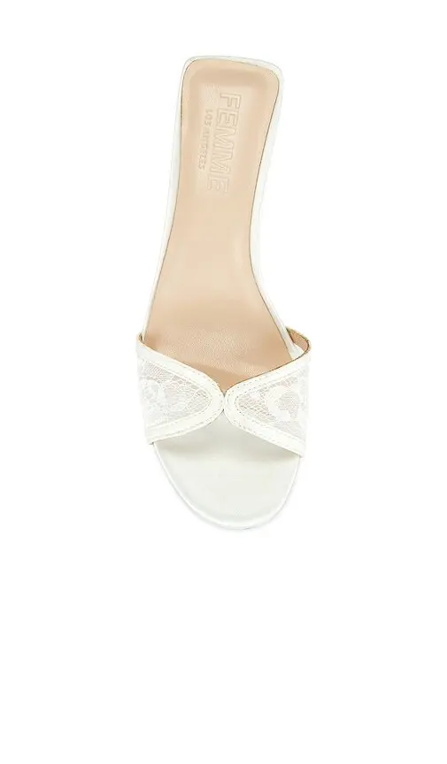 Femme La Monaco Slipper - White