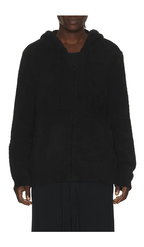 Barefoot Dreams Cozychic Zip Up Hoodie - Black