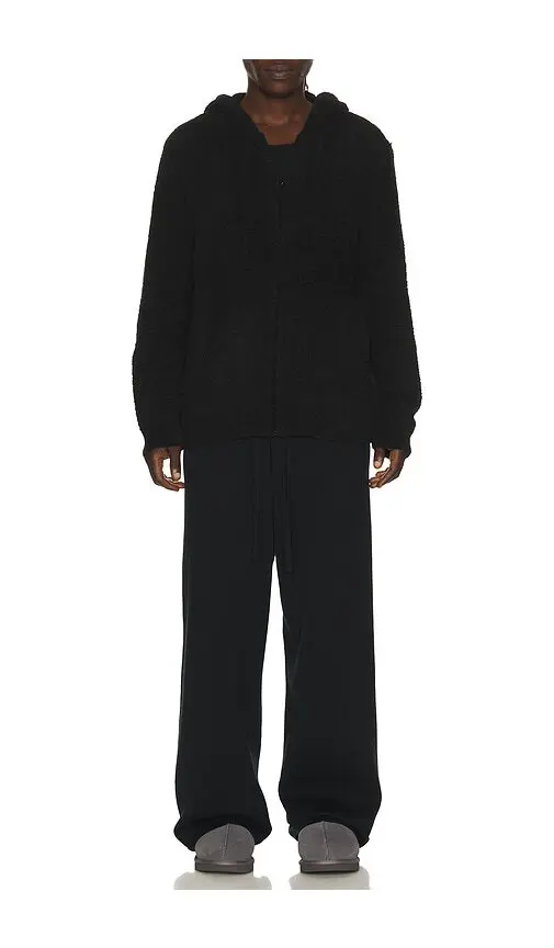 Barefoot Dreams Cozychic Zip Up Hoodie - Black