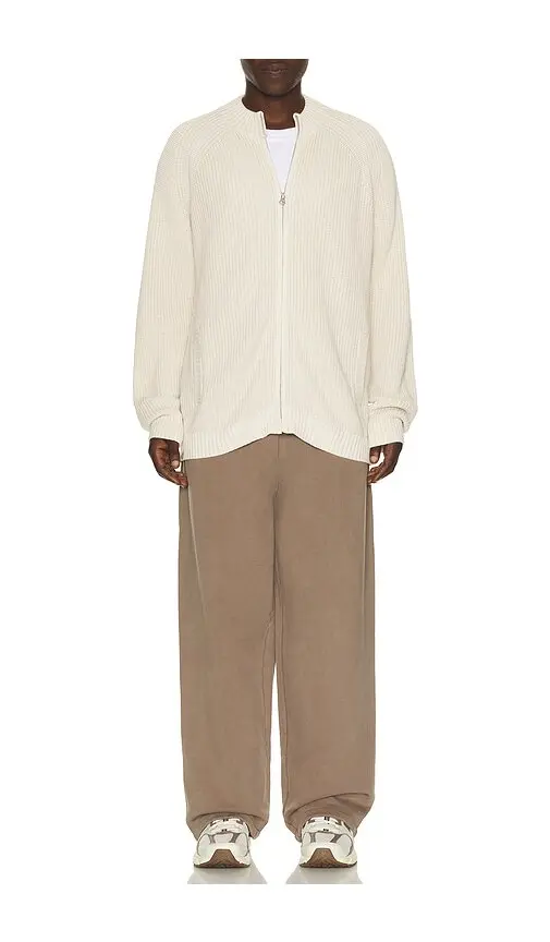 Barefoot Dreams Sunbleach Zip Up Sweater - Sand Dune