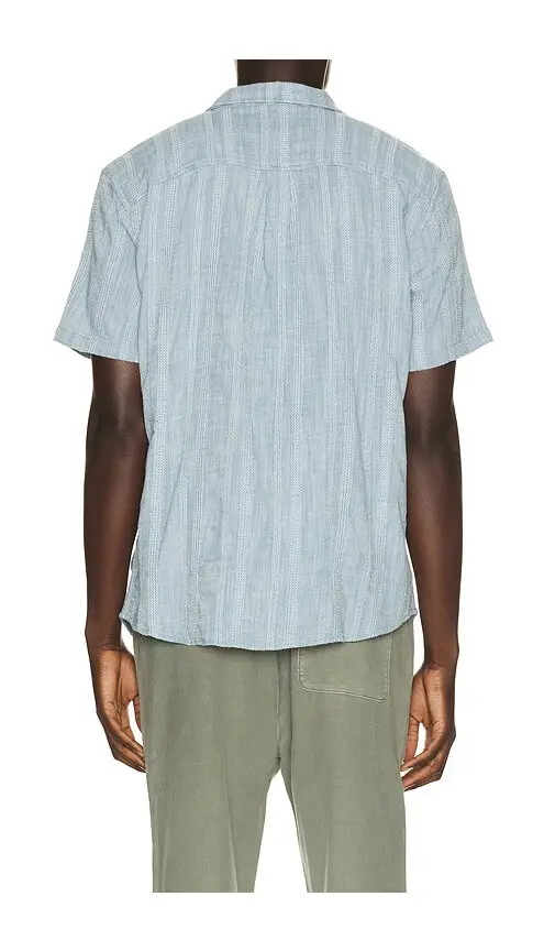 Marine Layer Classic Stretch Selvage Shirt - Blue