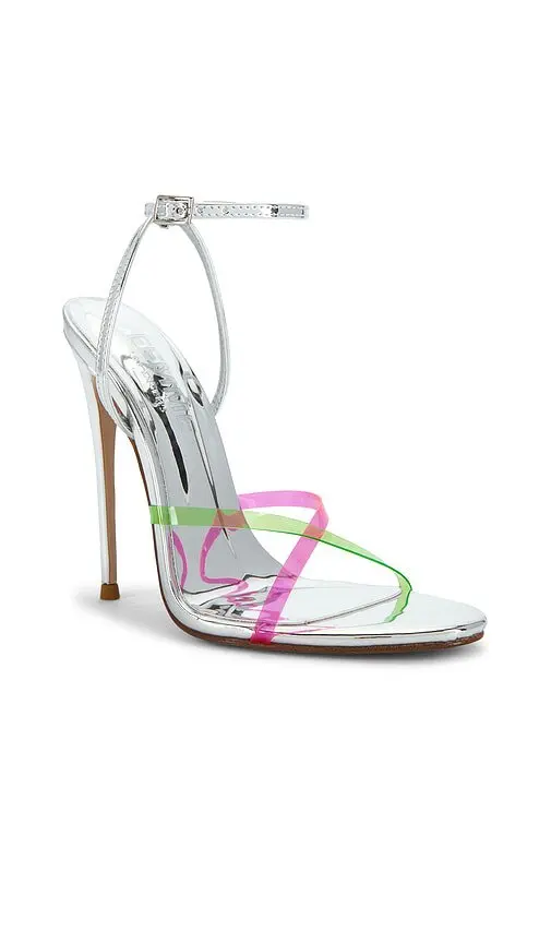 Femme La X Ale Metallic Stiletto Sandals