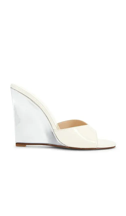 Femme La Becca Wedge - Cream & Silver