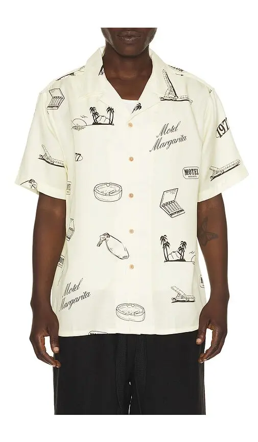MOTEL MARGARITA No Vacancy Shirt - Bone
