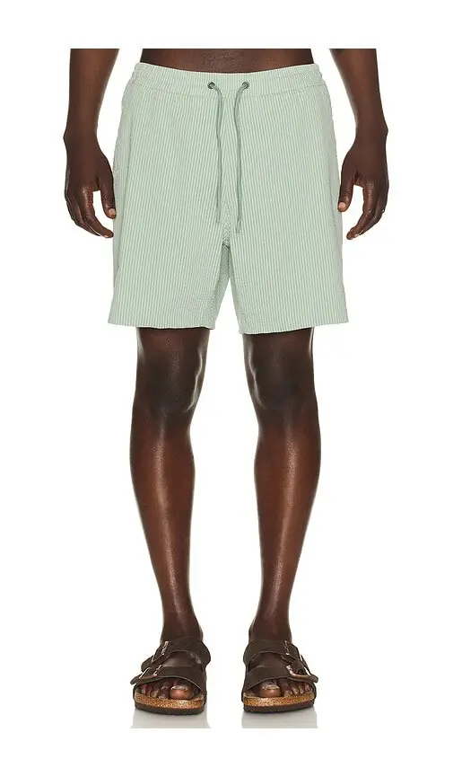 Marine Layer 6 Lined Sport & Swim Short - Iceberg Stripe