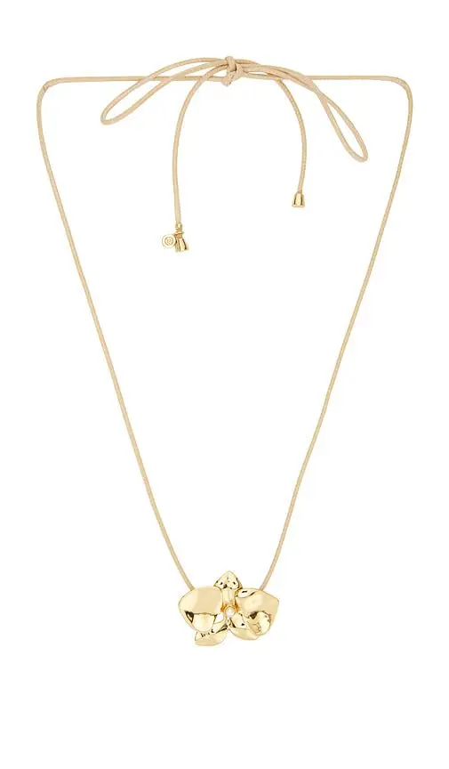 Ettika Natural Cord Flower Necklace - Gold
