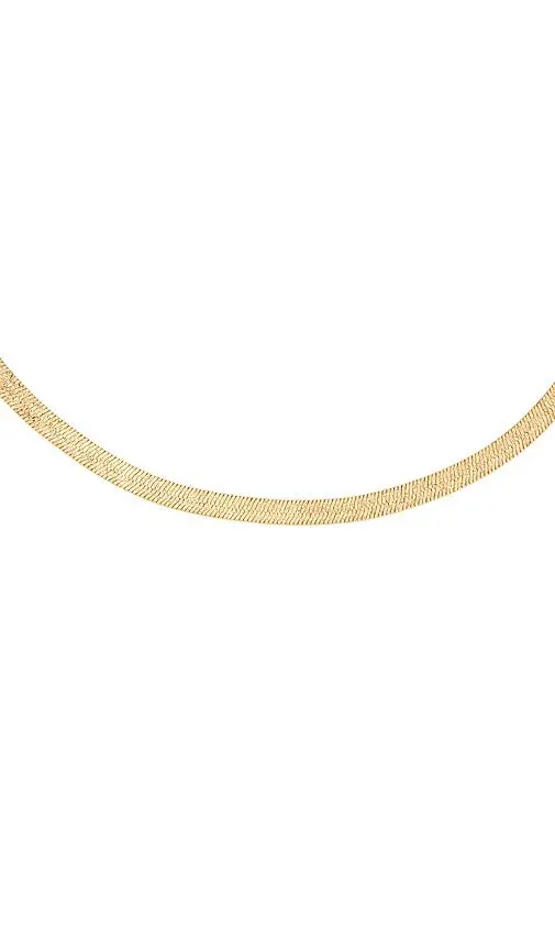 Ettika Textured Flat Chain Necklace