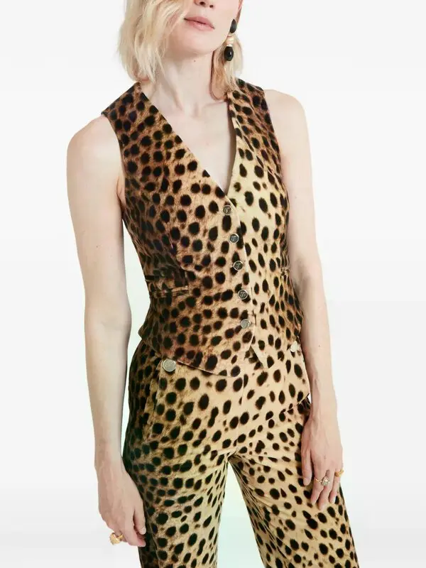 TEMPERLEY LONDON Printed V-neck Waistcoat