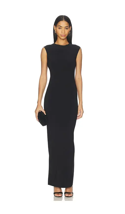 Norma Kamali Sleeveless Long Dress - Black
