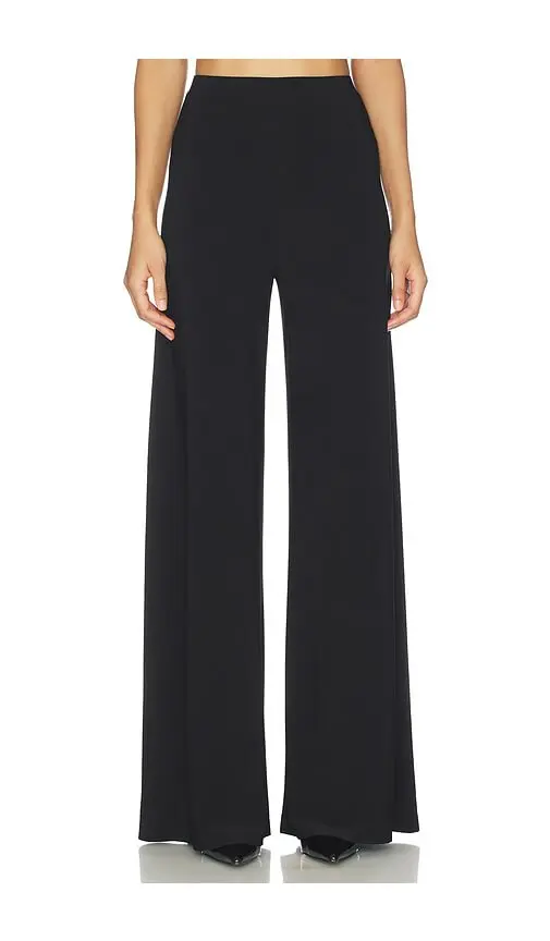Norma Kamali X Lifestyle Bias Pant - Black