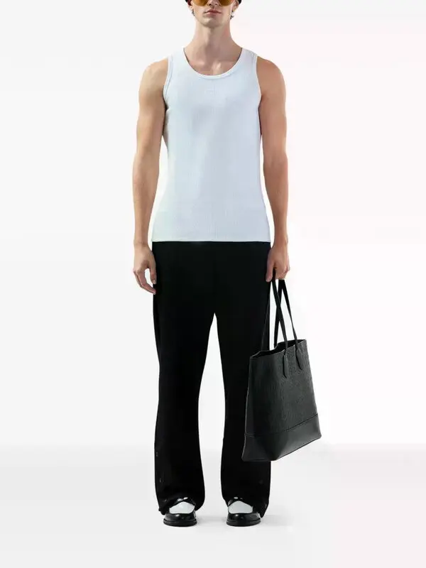 Gcds Ribbed Tank Top - White