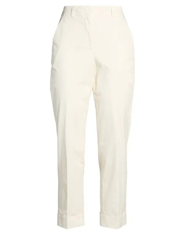Peserico Cotton Elastane Pants - Ivory