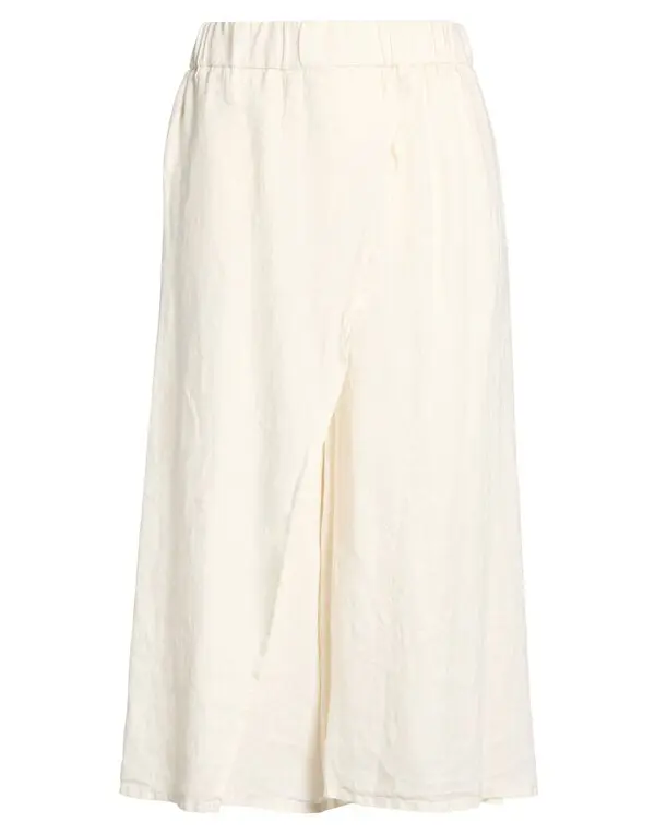 Peserico Wide-leg Cropped Linen Pants
