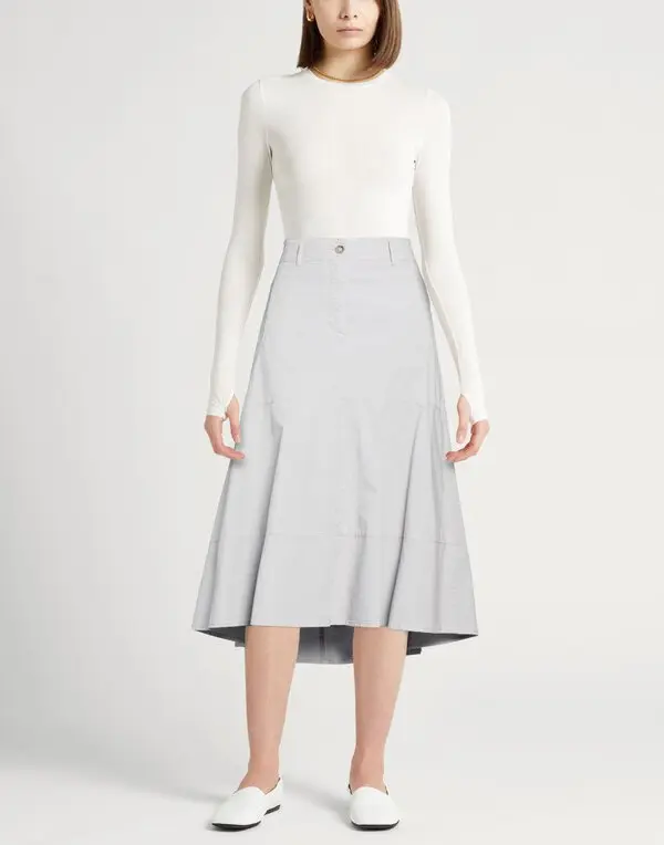 Peserico Midi Skirt In Cotton And Lyocell Blend