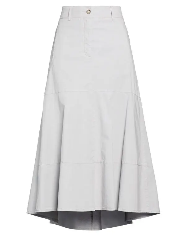 Peserico Midi Skirt In Cotton And Lyocell Blend