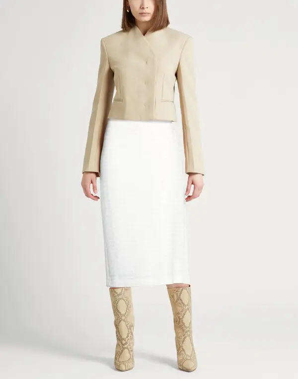 Peserico Sequin-appliquéd Midi Skirt - White