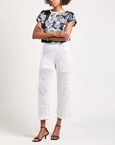 Peserico Straight Leg Knit Pants With Appliqués