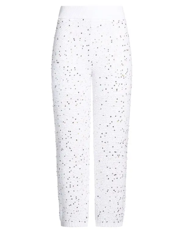 Peserico Straight Leg Knit Pants With Appliqués