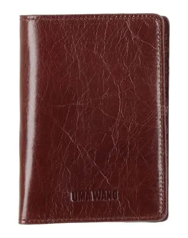 UMA WANG Document Holder Cow Leather - Brown