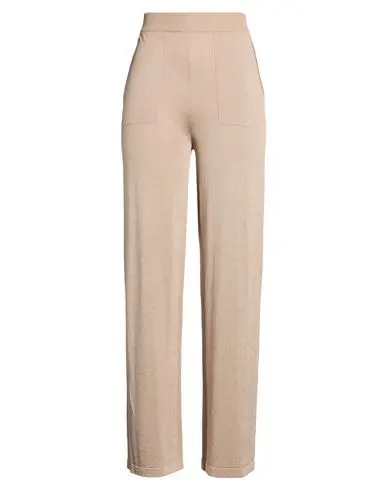 Peserico Wide-leg Knit Pants - Beige